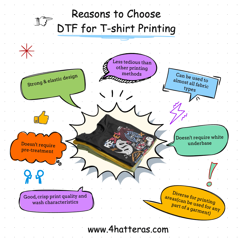 Choose DTF Prints for T-shirts | 4 Main Reasons